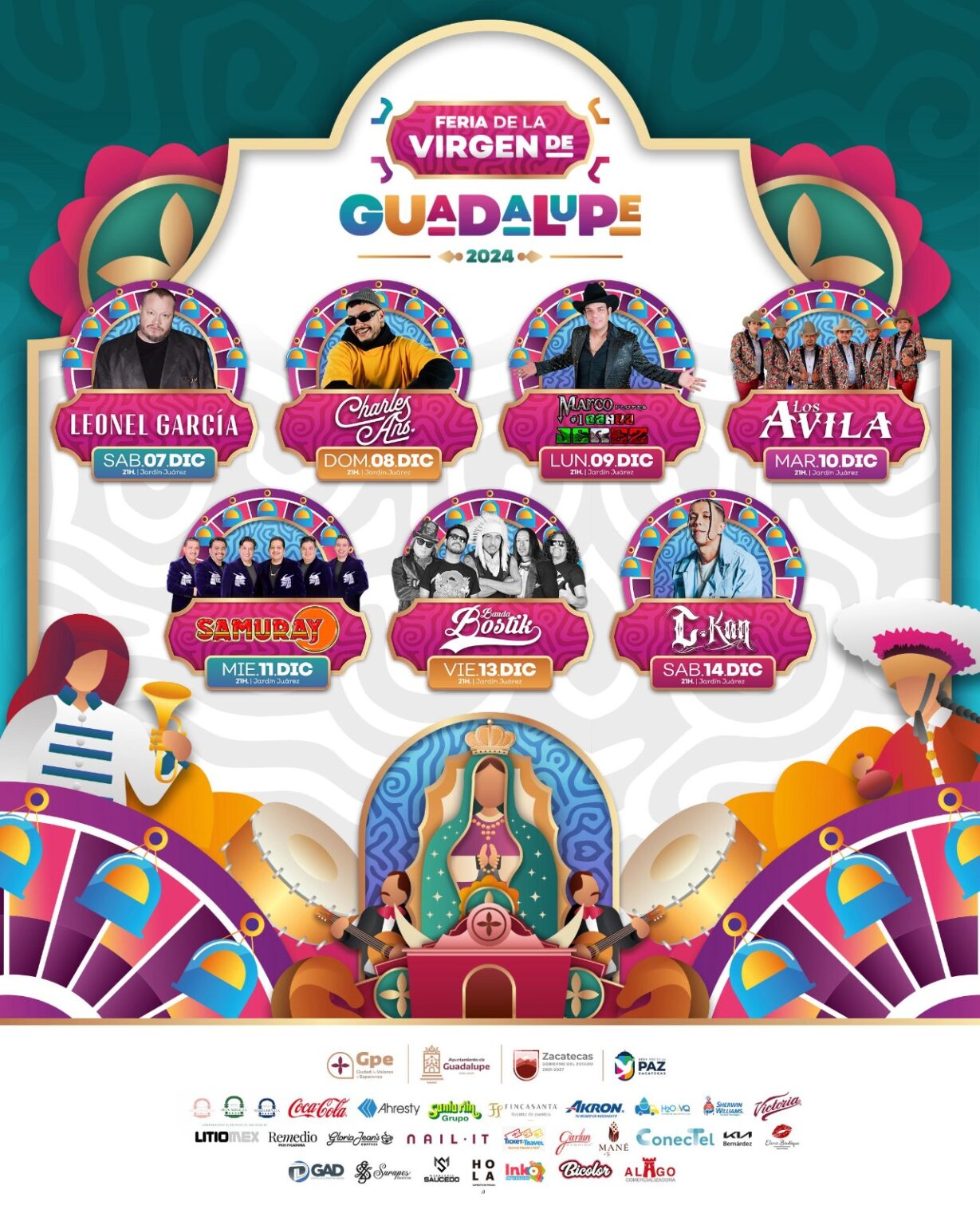 Presentan el cartel de la Feria Estatal de la Virgen de Guadalupe - PÓRTICO